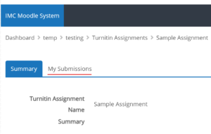 Accessing Moodle – IMC